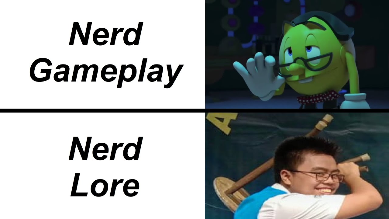 Nerd Gameplay VS Nerd Lore | Nerd Pac-Man Meme - YouTube