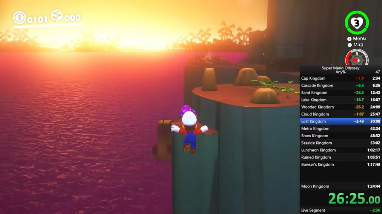 Super Mario Odyssey Any% Speedrun (1:21:16) - YouTube