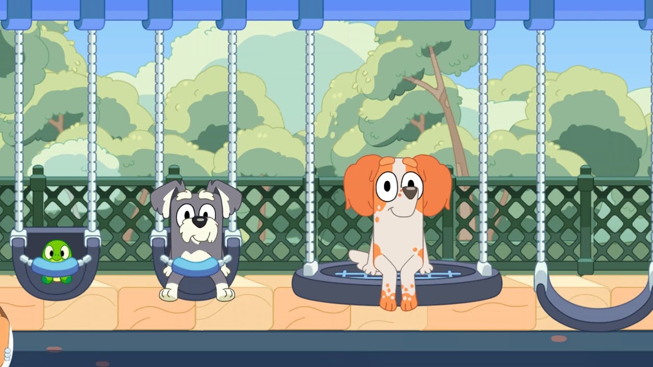 Bluey: Mia's Swing Up-and-Down Day in Playground || Gameplay - YouTube