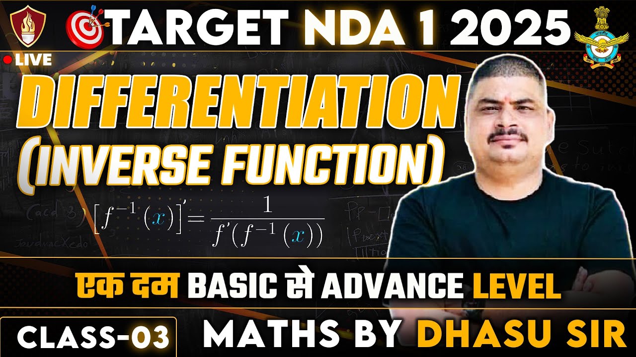 Differentiation | NDA Coaching Classes | Maths By Dhasu Sir | NDA Classes Online Free | NDA 1 ...