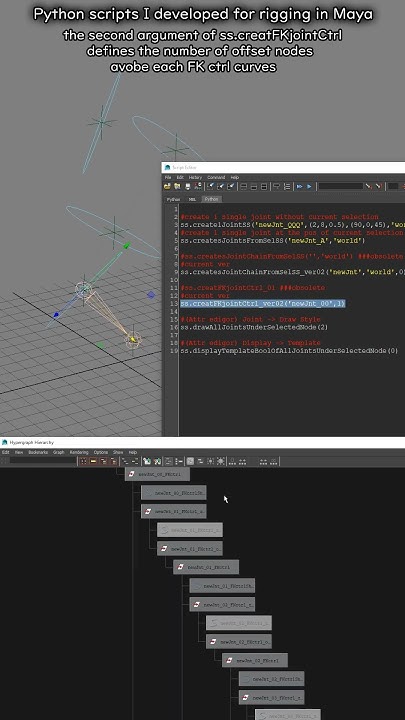 Python script I developed for rigging in Maya : meaning of 2nd arg of ss.creatFKjointCtrl - YouTube