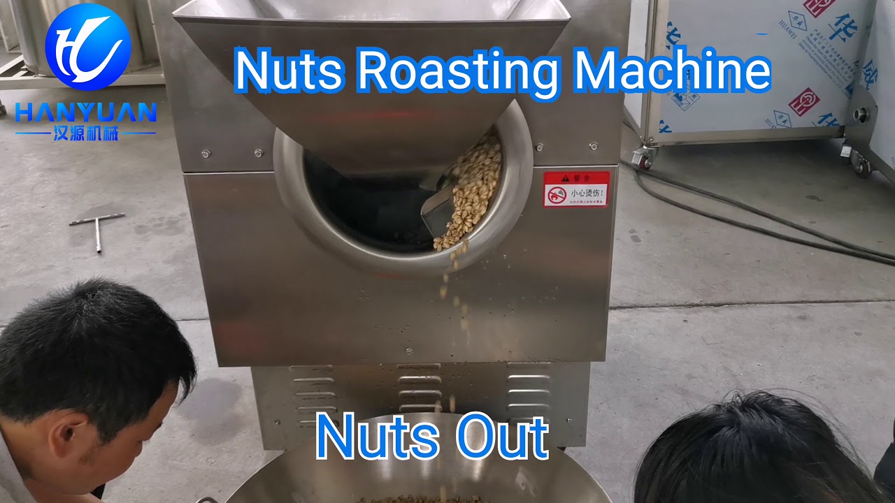 Nuts Roasting Machine - YouTube