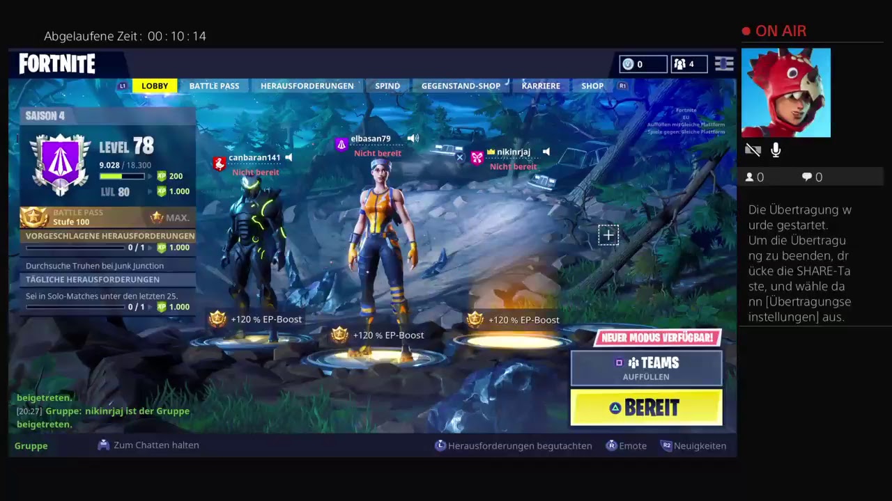 Fortnite -Battle royale mit Noah hyper nikinrjaj und baran - YouTube