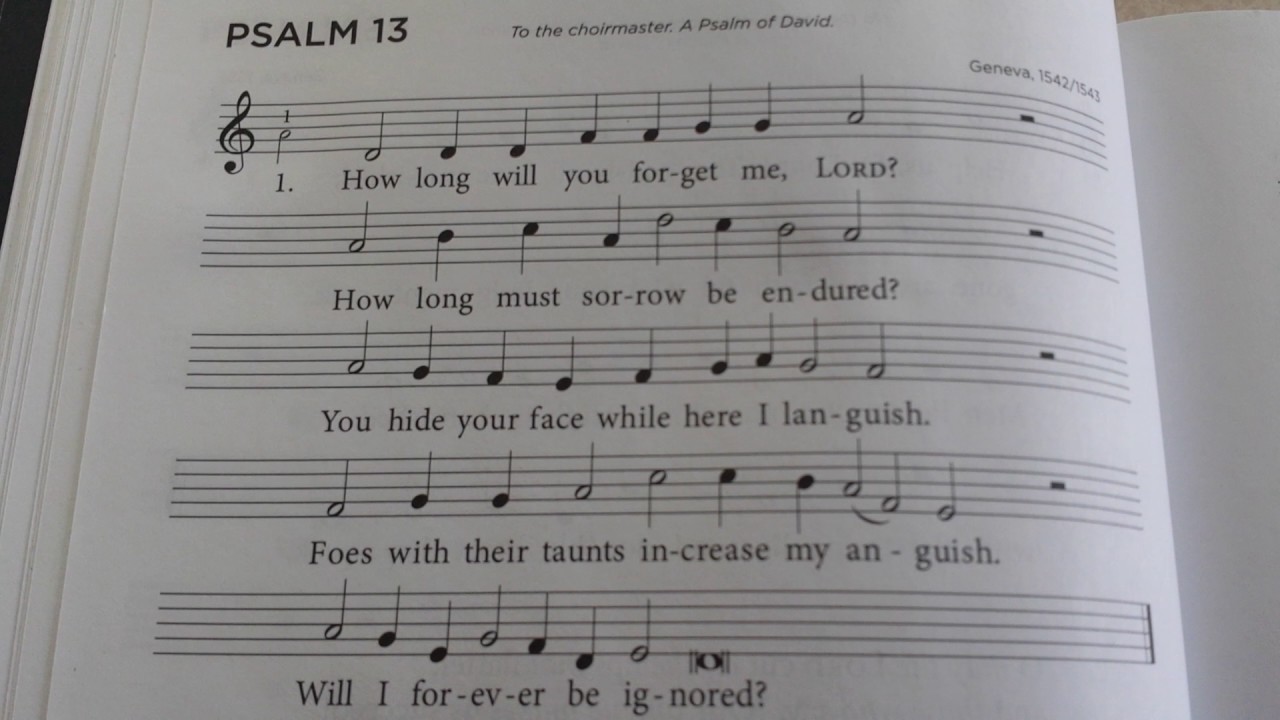 Psalm 13 verse 1 for memory work CanRef BoP - YouTube