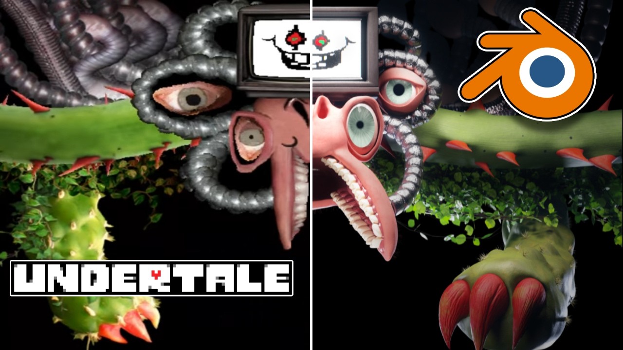 I Remade Omega Flowey in 3D! - YouTube