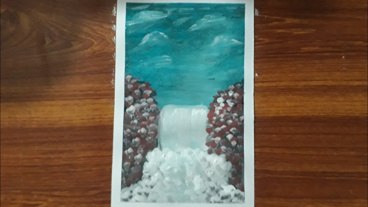 challenge #17/simple painting/water color painting#water #abshar # ...