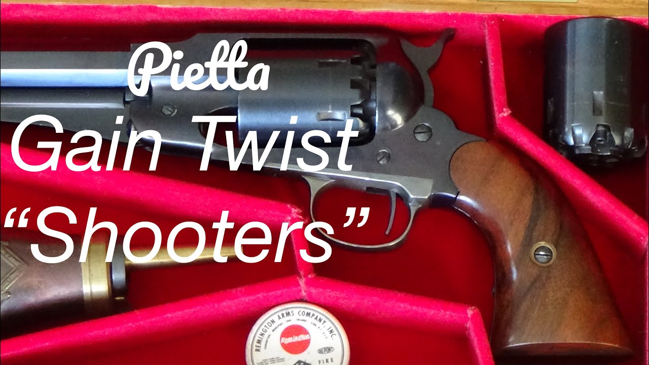 Pietta 1858 gain twist "shooters" model - YouTube