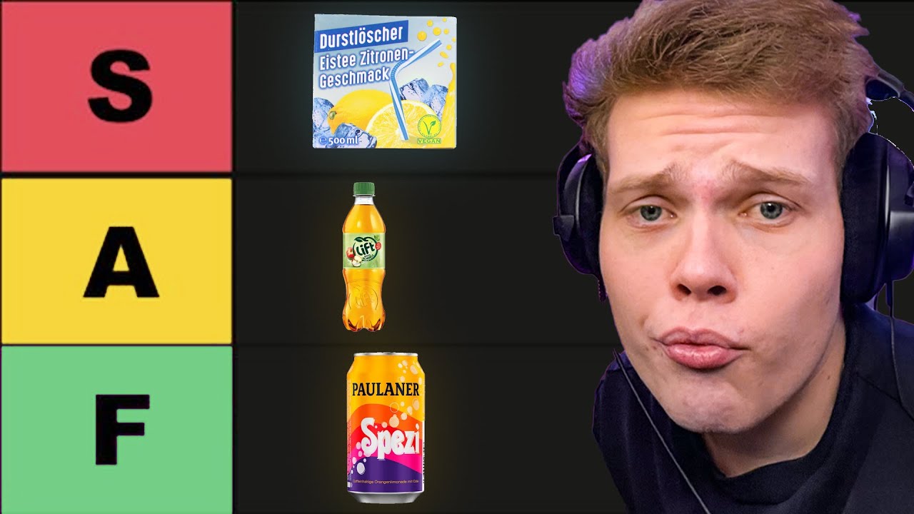 Nooreax rankt ALLE Getränke in einer TIERLIST - YouTube