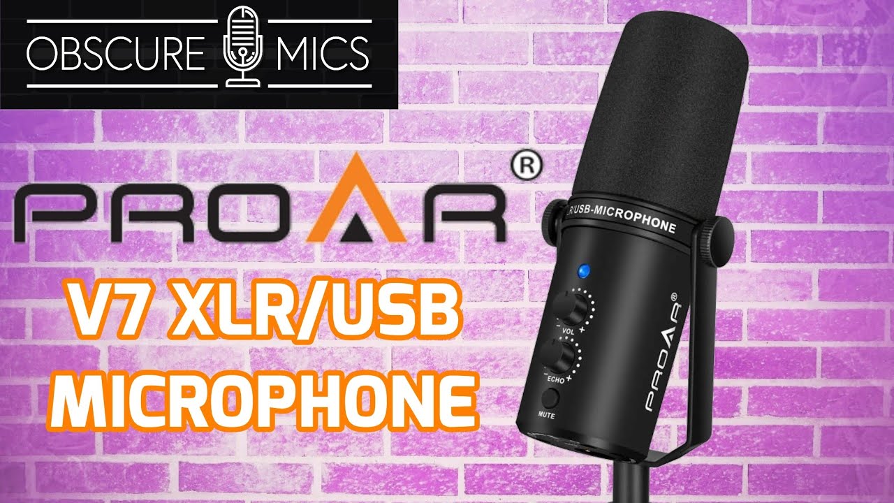 ProAR V7 XRL/USB Dynamic Microphone - Little...But Requires Something ...