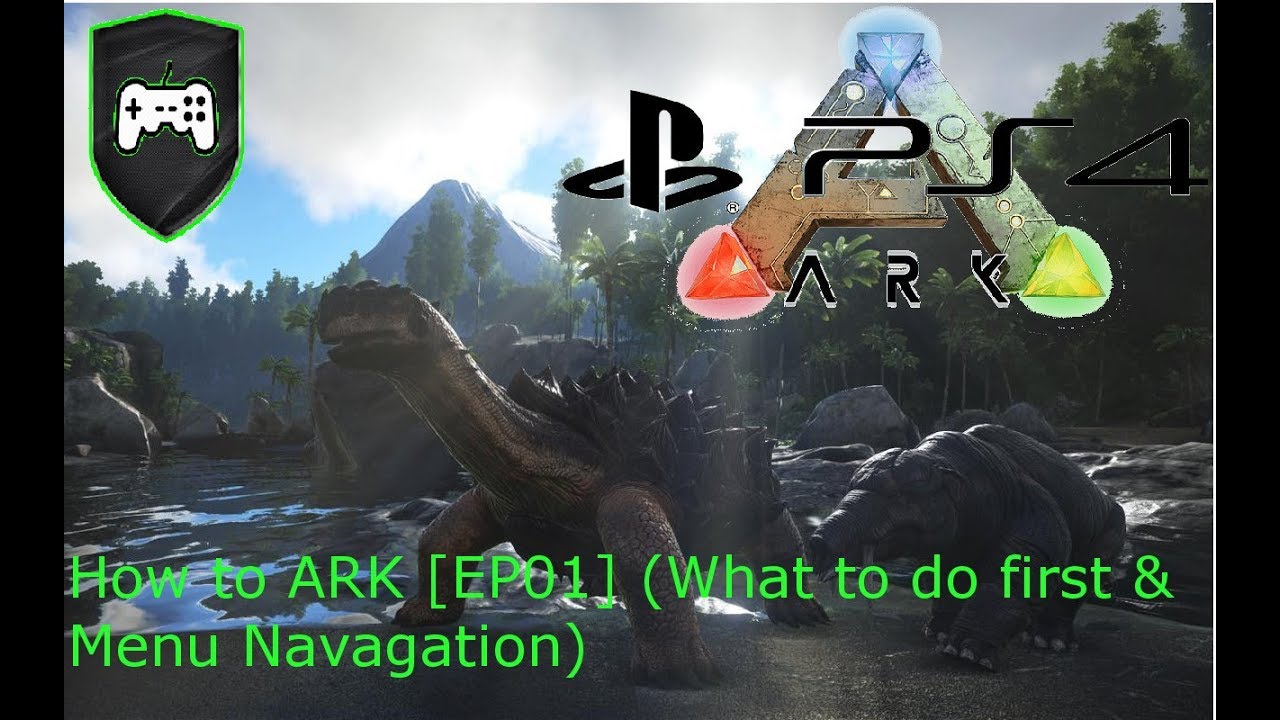 How to ARK [EP01] (What to do first and menu navagation) - YouTube