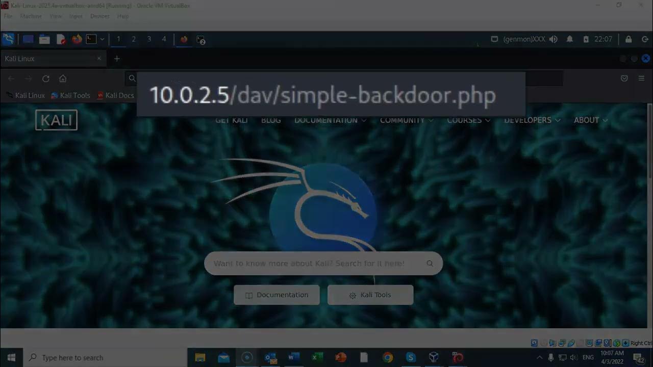 Local File Inclusion Using Kali Web Shells PHP Scripts - YouTube