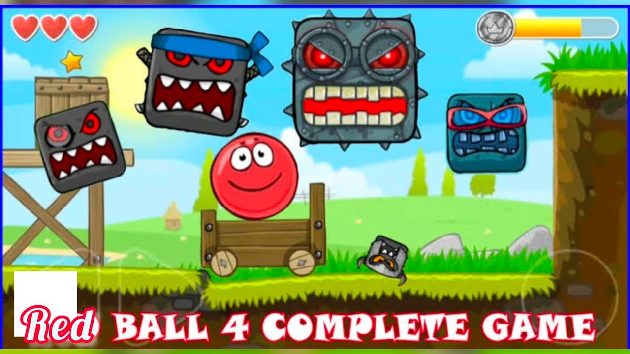 Red Ball 4। gameplay walkthrough। level 69। all ball।with black ball ...