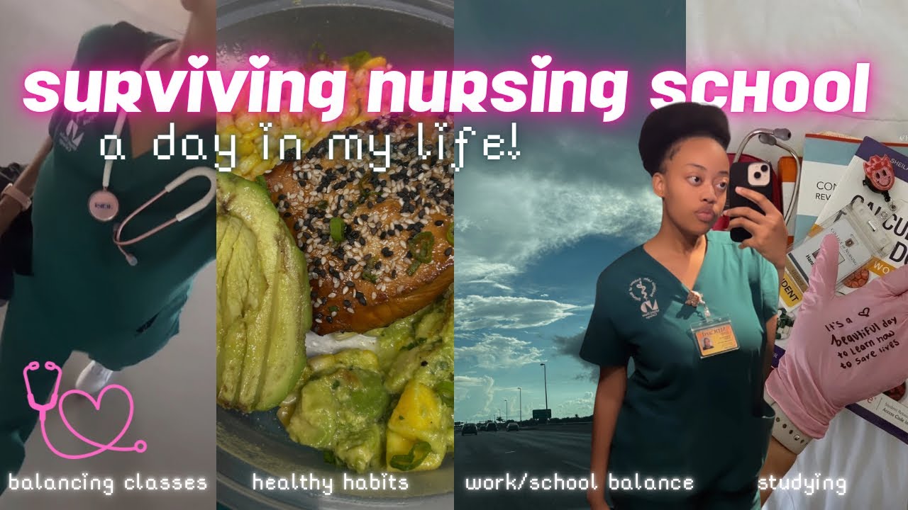 nursing school vlog ♡ what balancing school and work REALLY looks like ...