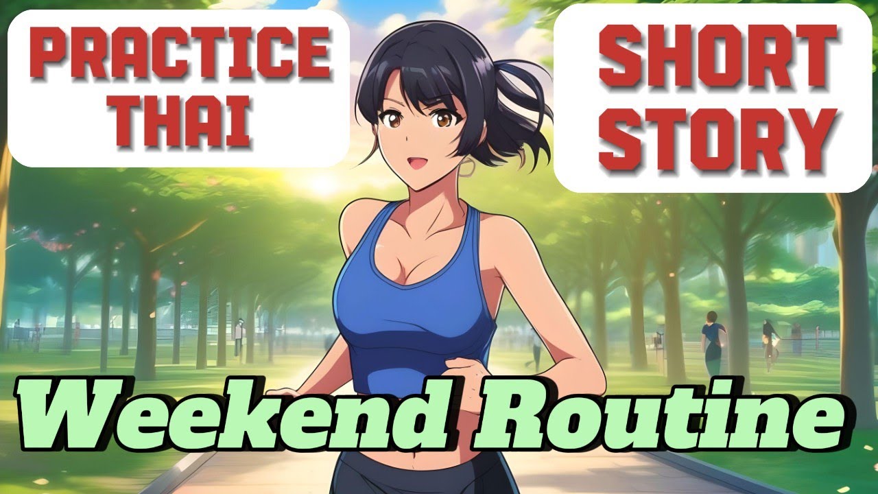 Thai Listening & Reading Practice | My Weekend Routine (Easy Thai Story ...