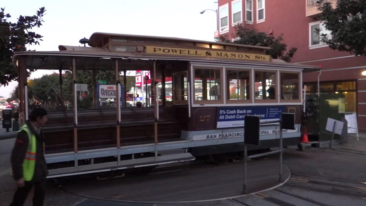 San Francisco Cable Car On Turntable - HD (SONY DSC-HX100V) - YouTube