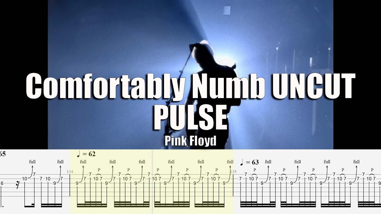 Comfortably Numb PULSE UNCUT | Pink Floyd | Guitar Tab & Playalong - YouTube