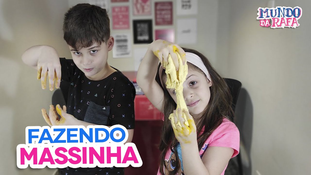 Fazendo Massinha com 3 Ingredientes (MUITO FÁCIL) | Mundo da Rafa - YouTube