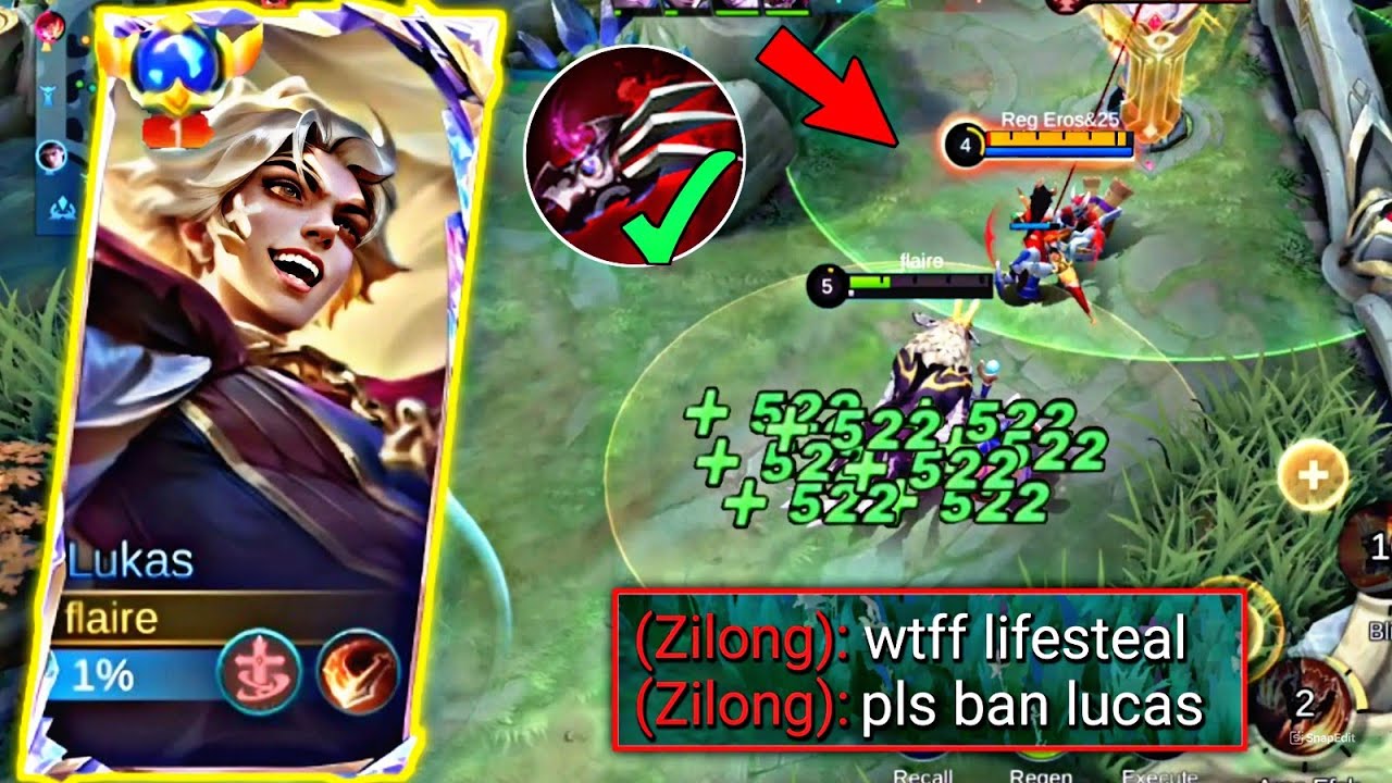 GLOBAL LUCAS LIFESTEAL BUILD 2024!! (must try!) - LUCAS NEW BEST BUILD ...