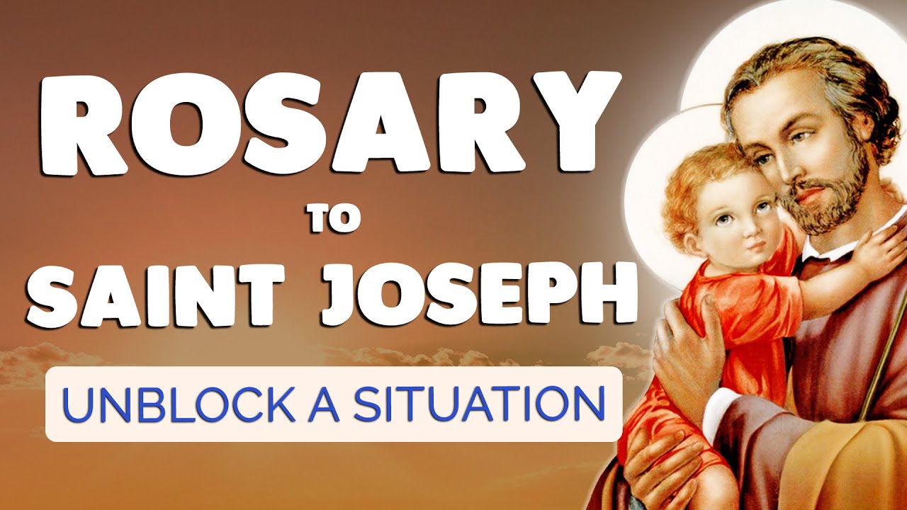 🙏 ROSARY of SAINT JOSEPH 🙏 FULL ROSARY | 20 Mysteries with ST JOSEPH ...
