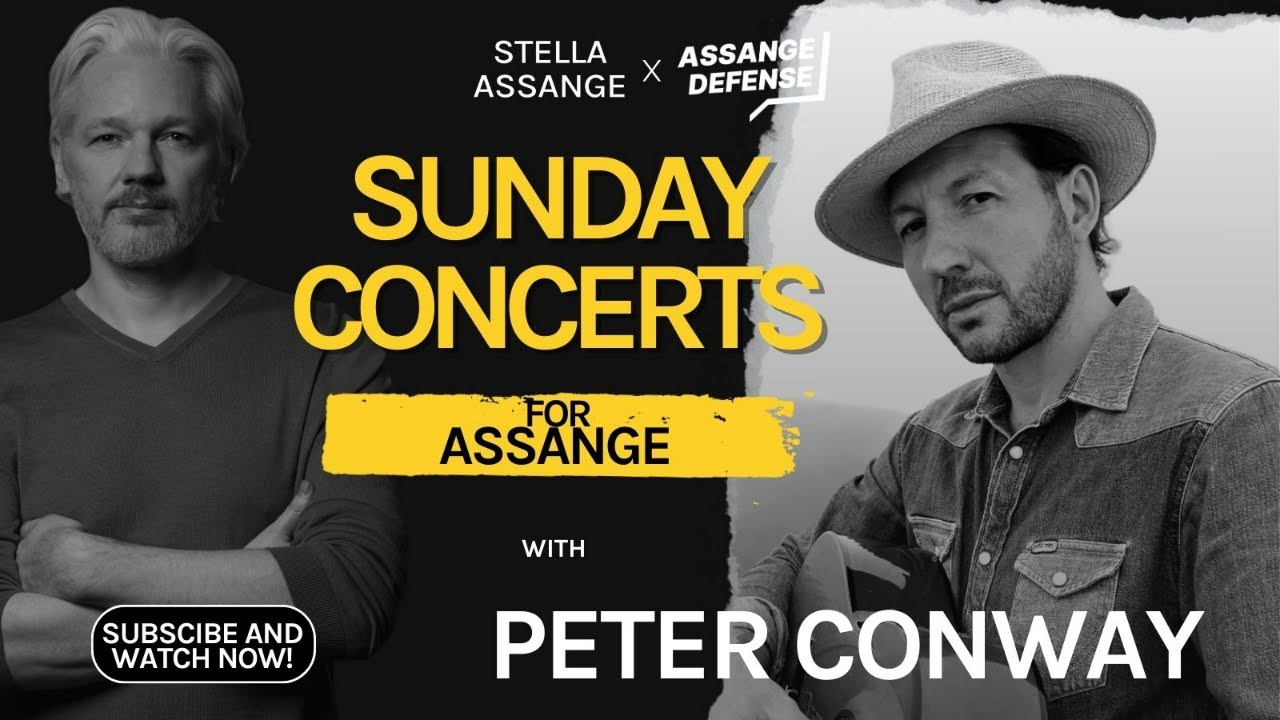 Sunday Concerts For Assange with Peter Conway - YouTube