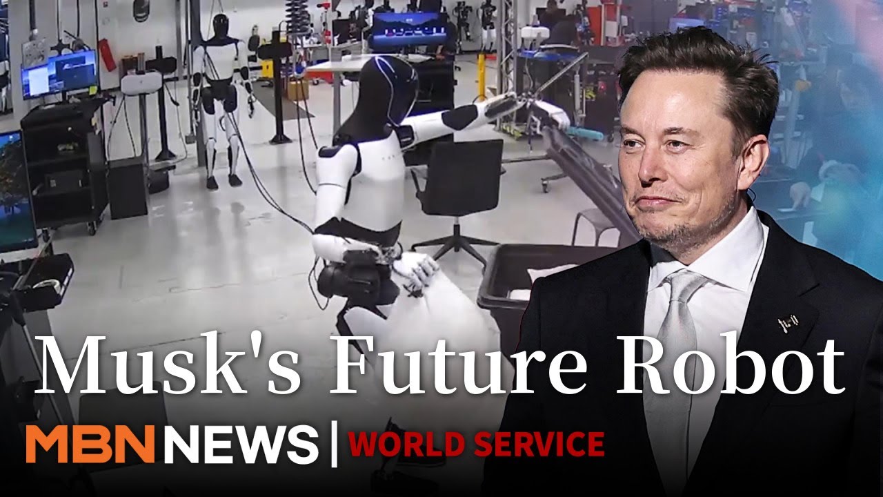 Elon Musk Unveils AI Robot That Cleans, Cooks, and Closes Curtains [MBN ...