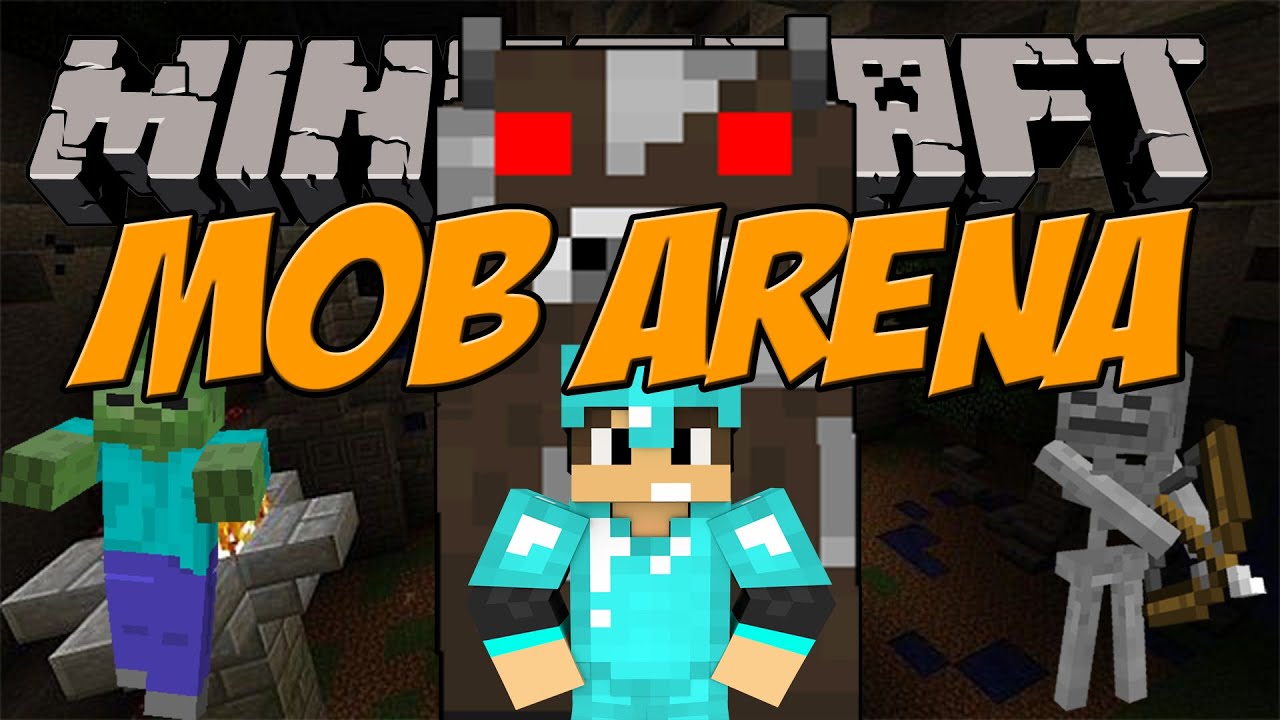 Minecraft Mob Arena Part 1 | "EVIL COW!" | (SiegeCraft Mini-Game) - YouTube