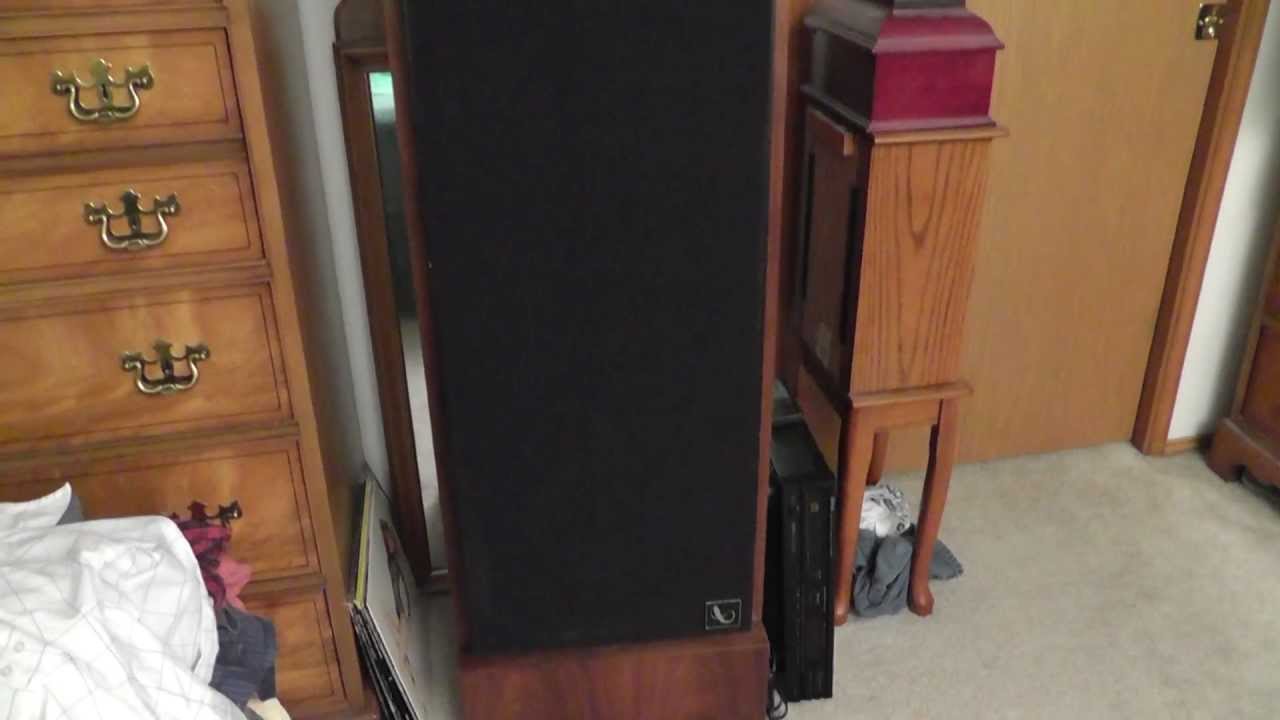 Kenwood-fed Infinity QLS-1 speakers - YouTube