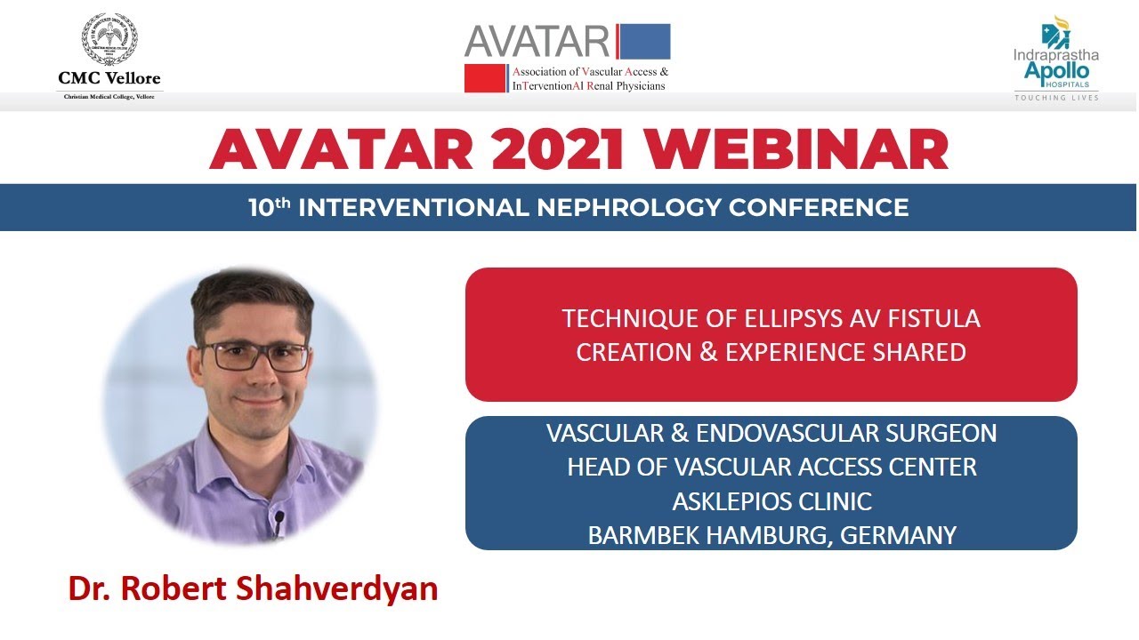 Dr. Robert Shahverdyan - Technique of Ellipsys AV Fistula Creation ...