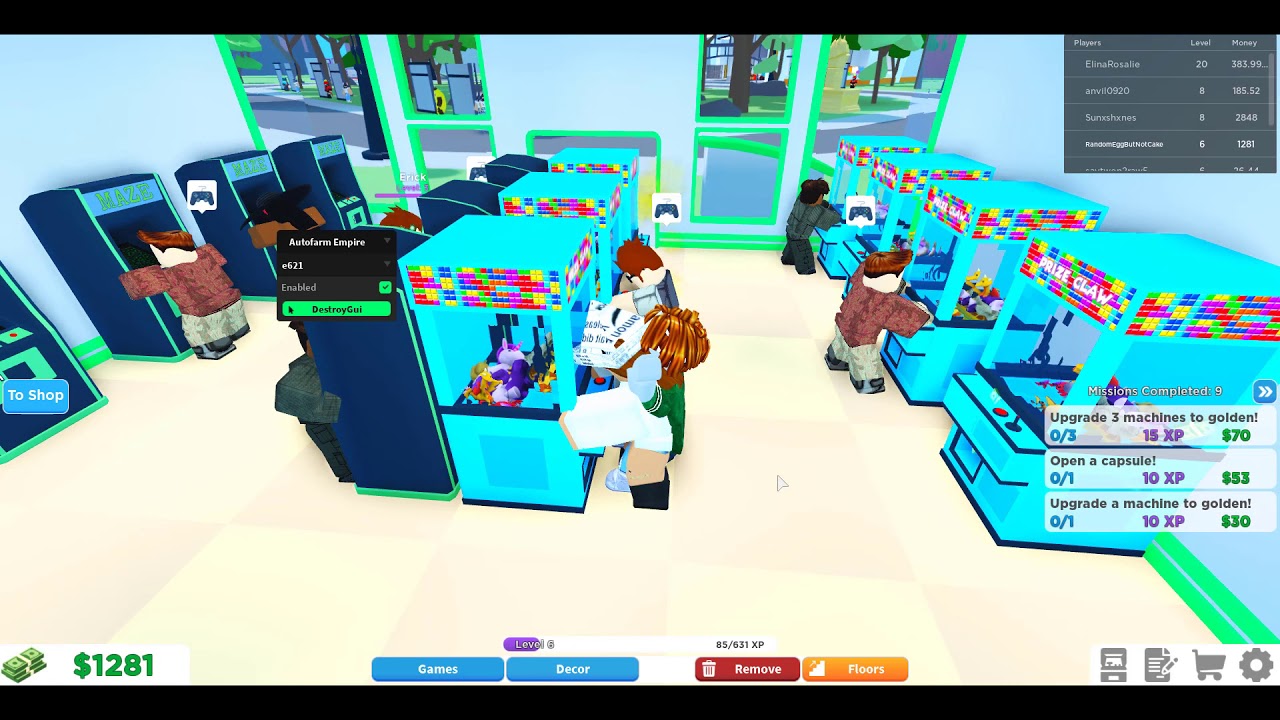 ROBLOX Arcade Empire Script (WORKING!) - YouTube