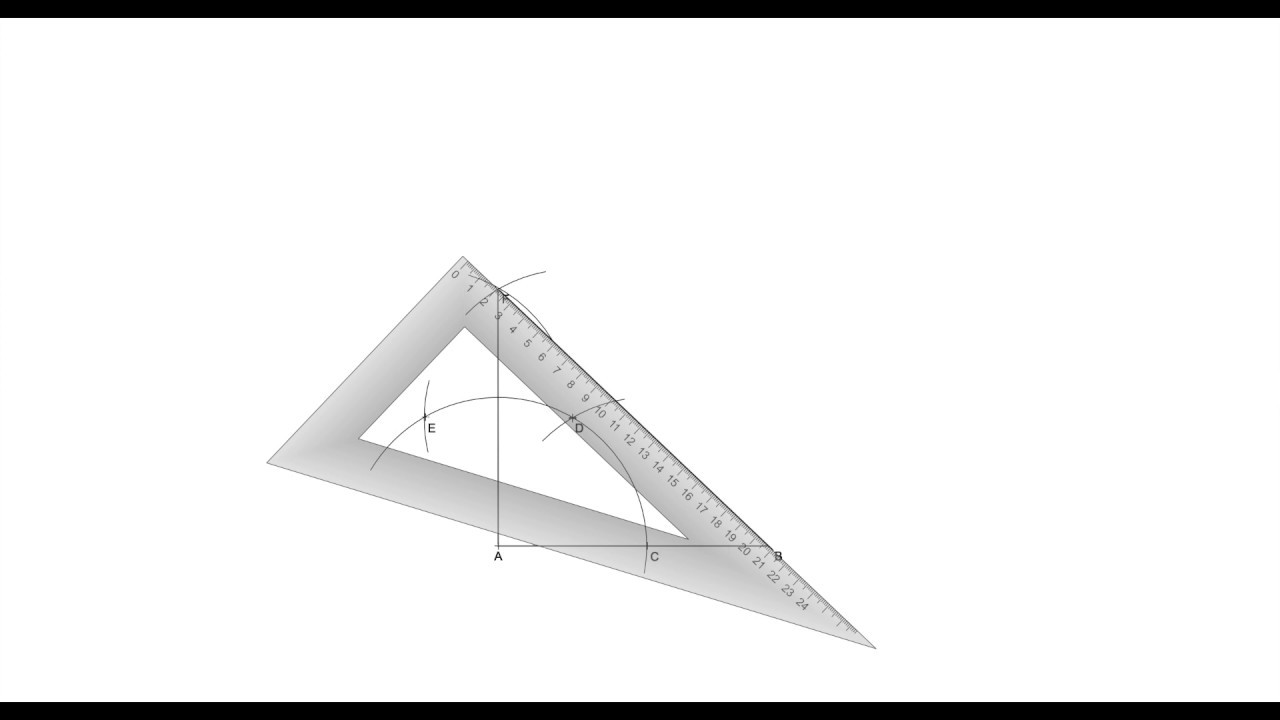 Costruzione del triangolo rettangolo dati i cateti - YouTube