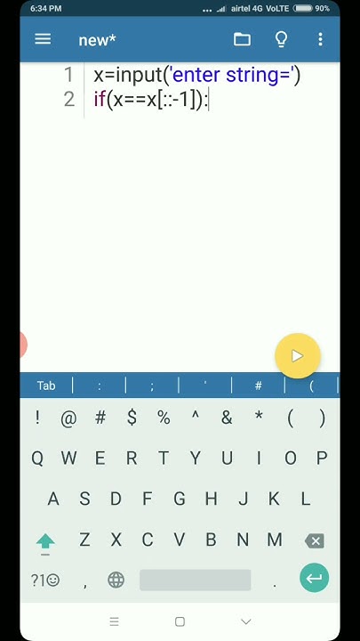 How to Check String is Palindrome or Not in Python | #Shorts - YouTube