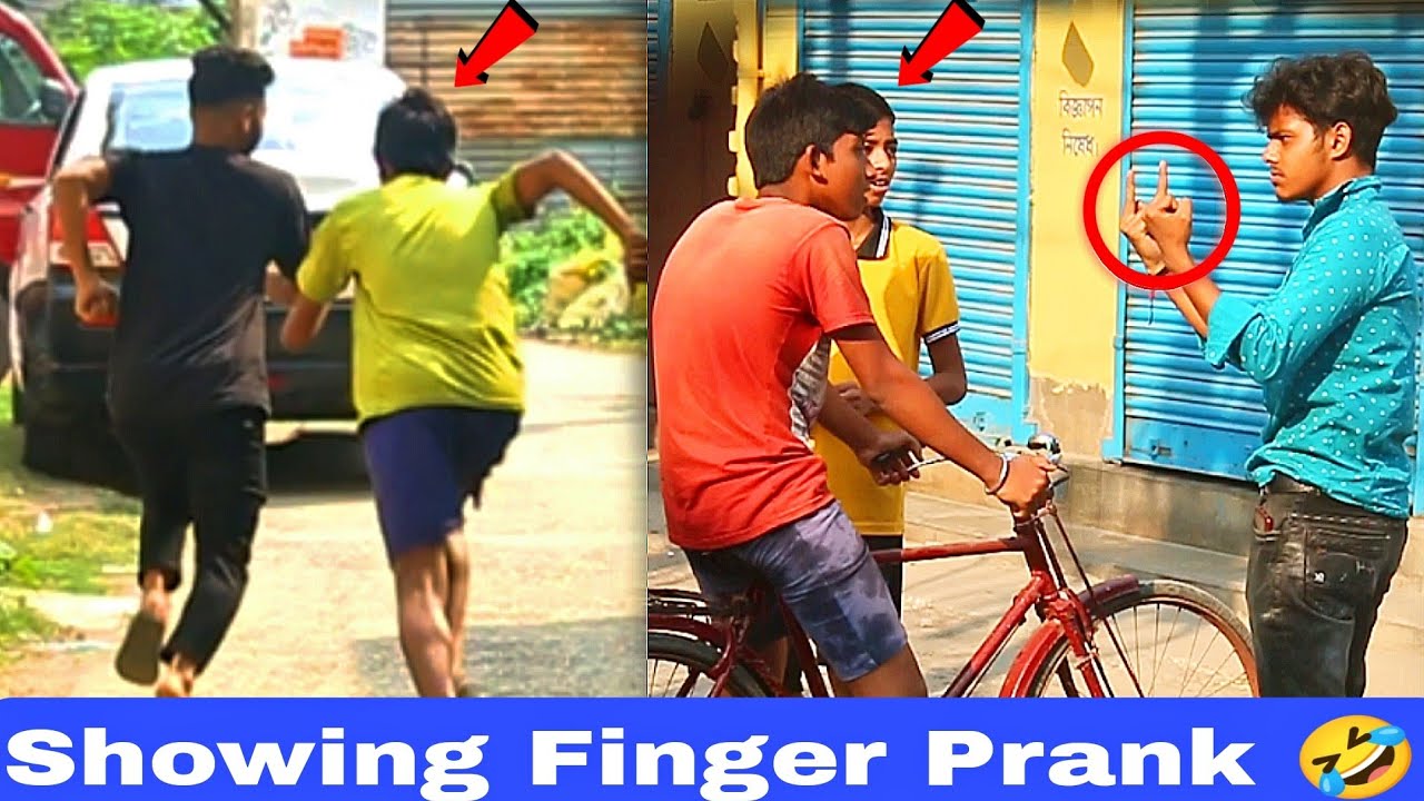 Showing Finger Prank 🤣 | Part 1 | Subhasgram Entertainment ...
