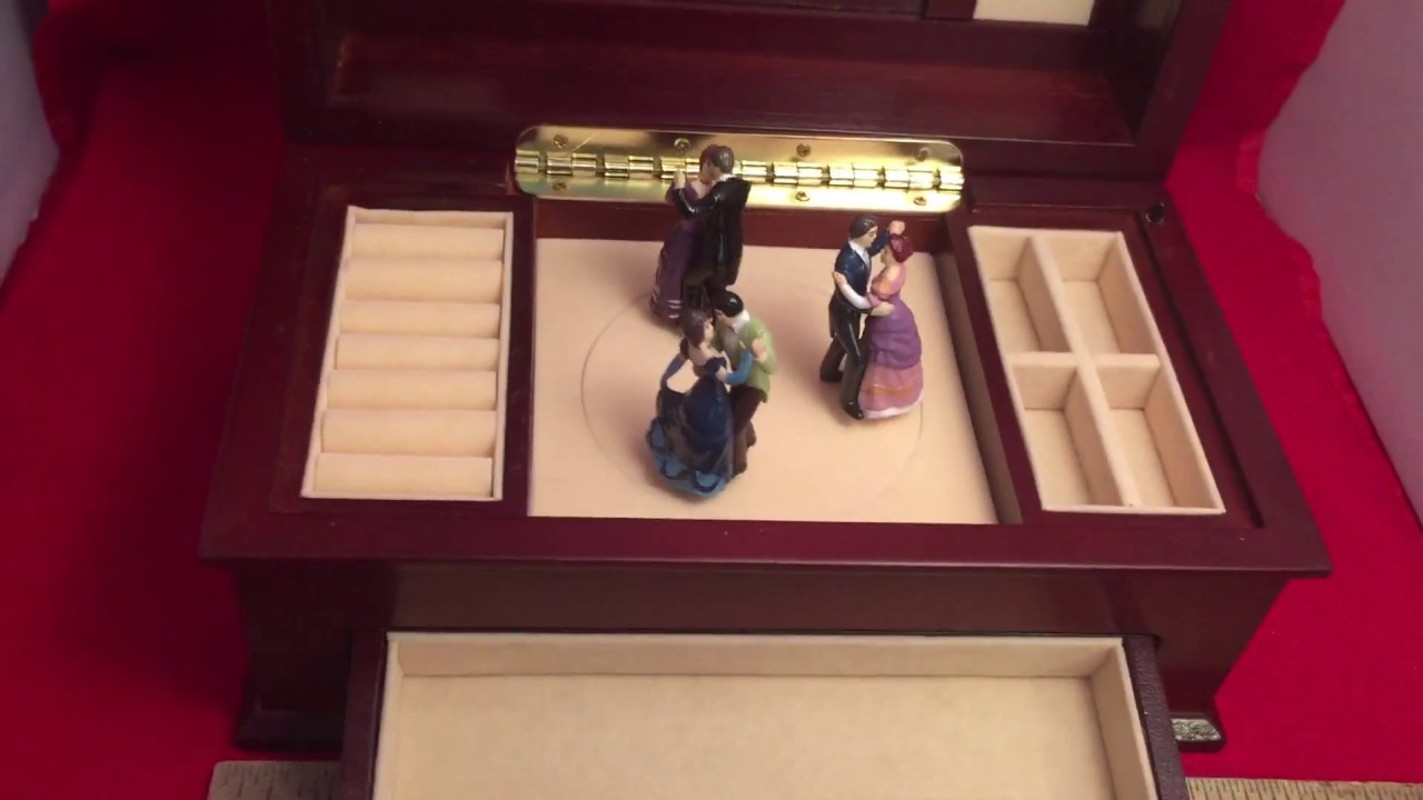 Mr. Christmas Animated Musical Jewelry Box Ballroom Dancers - YouTube