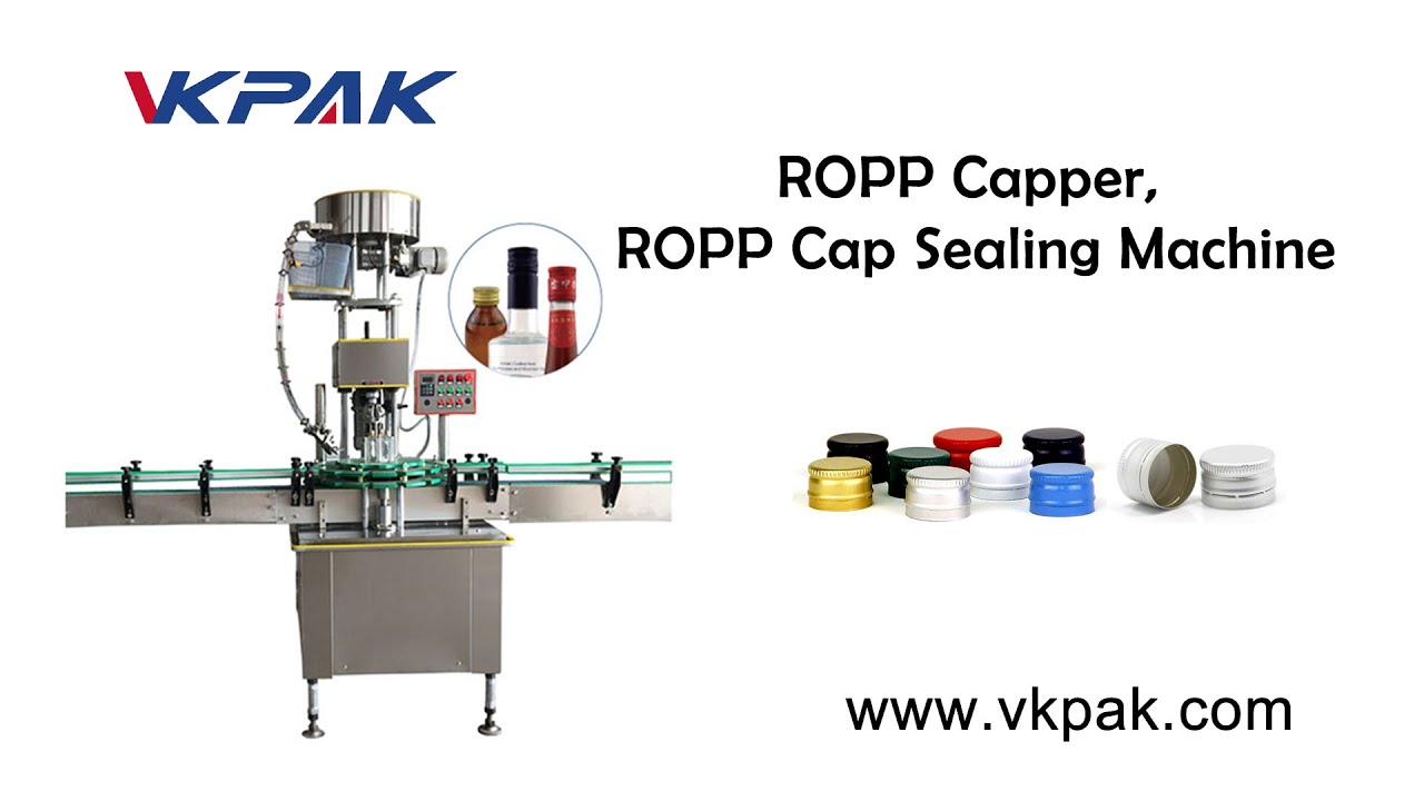 ROPP Capper, ROPP Cap Sealing Machine - YouTube