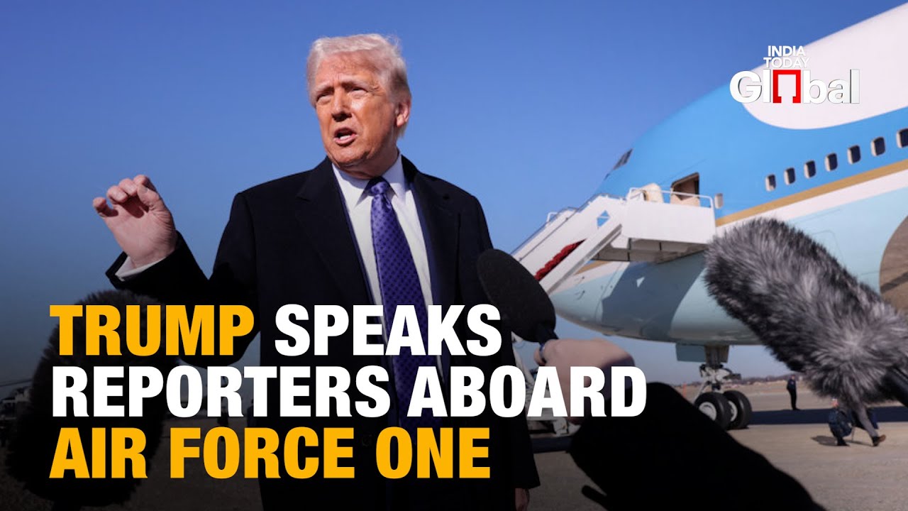 LIVE: President Trump Addresses Reporters Aboard Air Force One | India ...