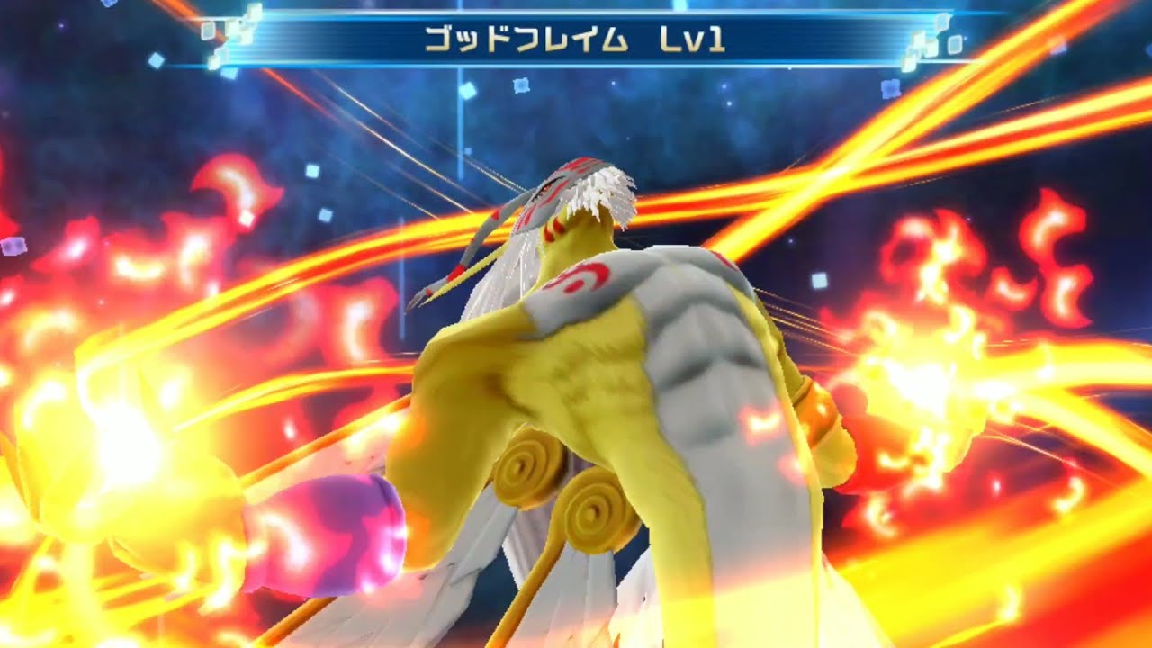 Digimon ReArise Evolution Goldramon ( ゴッドドラモン Goddramon ) - YouTube