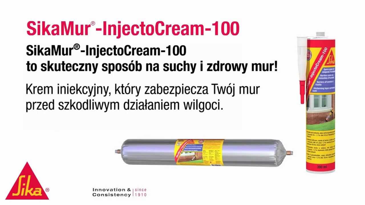 SikaMur InjectoCream -100 Osuszanie murów poprzez iniekcje - YouTube