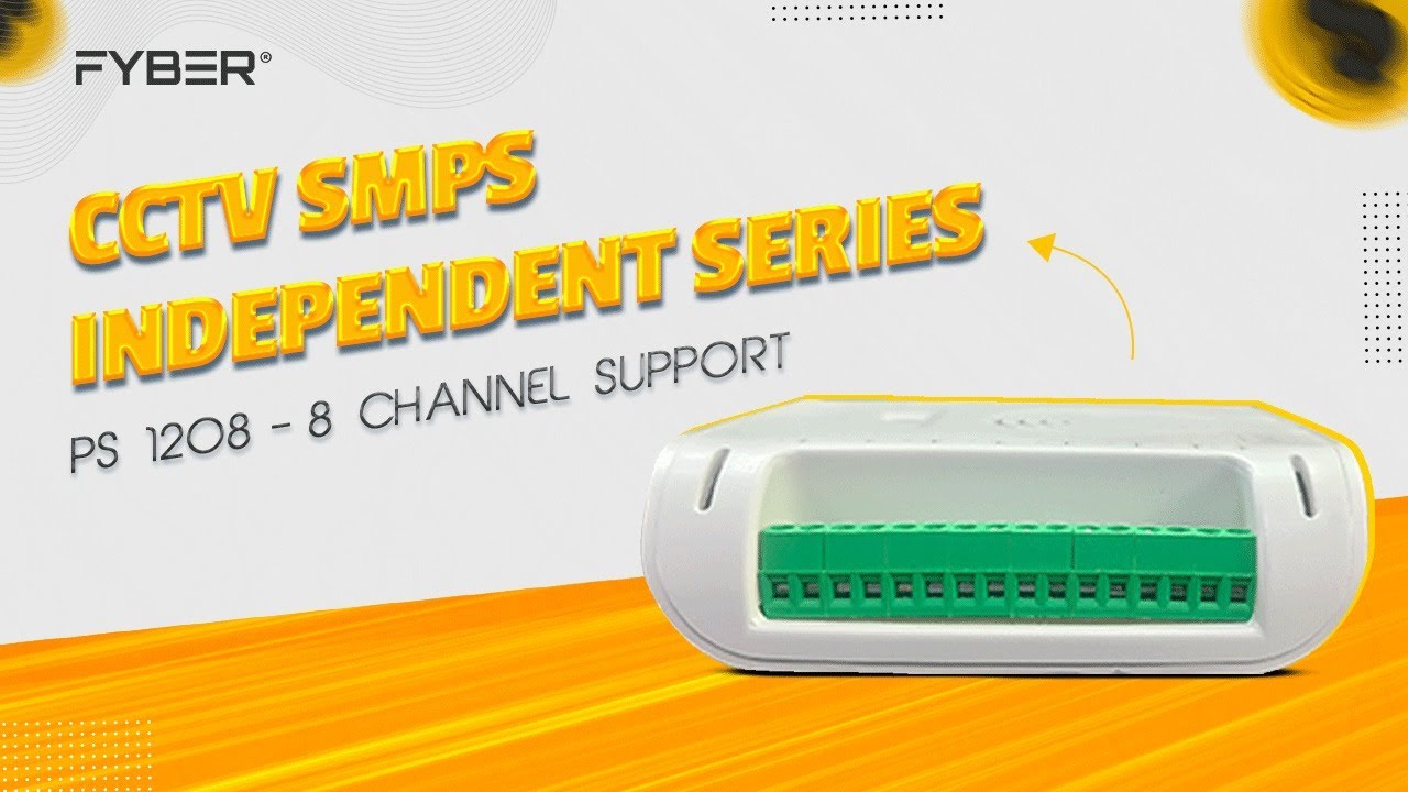 Fyber 8 Channel CCTV Power Supply | Specifications | Independent Series- PS-1208 - YouTube