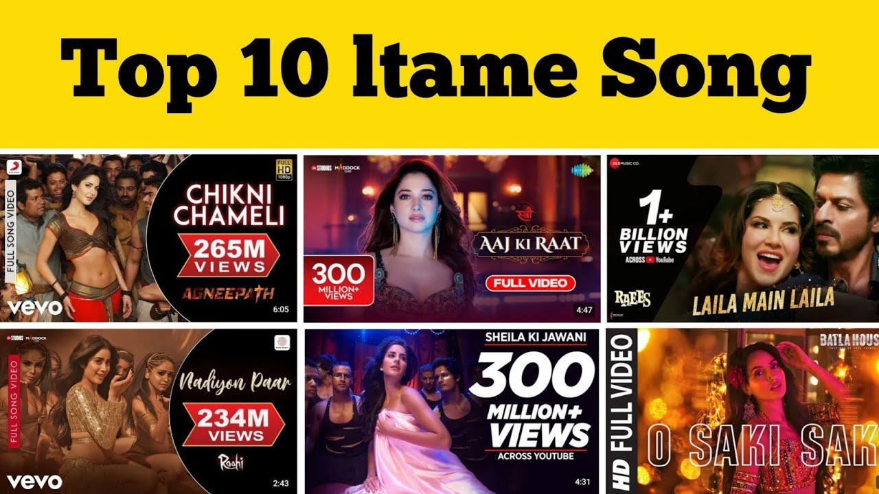 Top 10 Item Song - YouTube