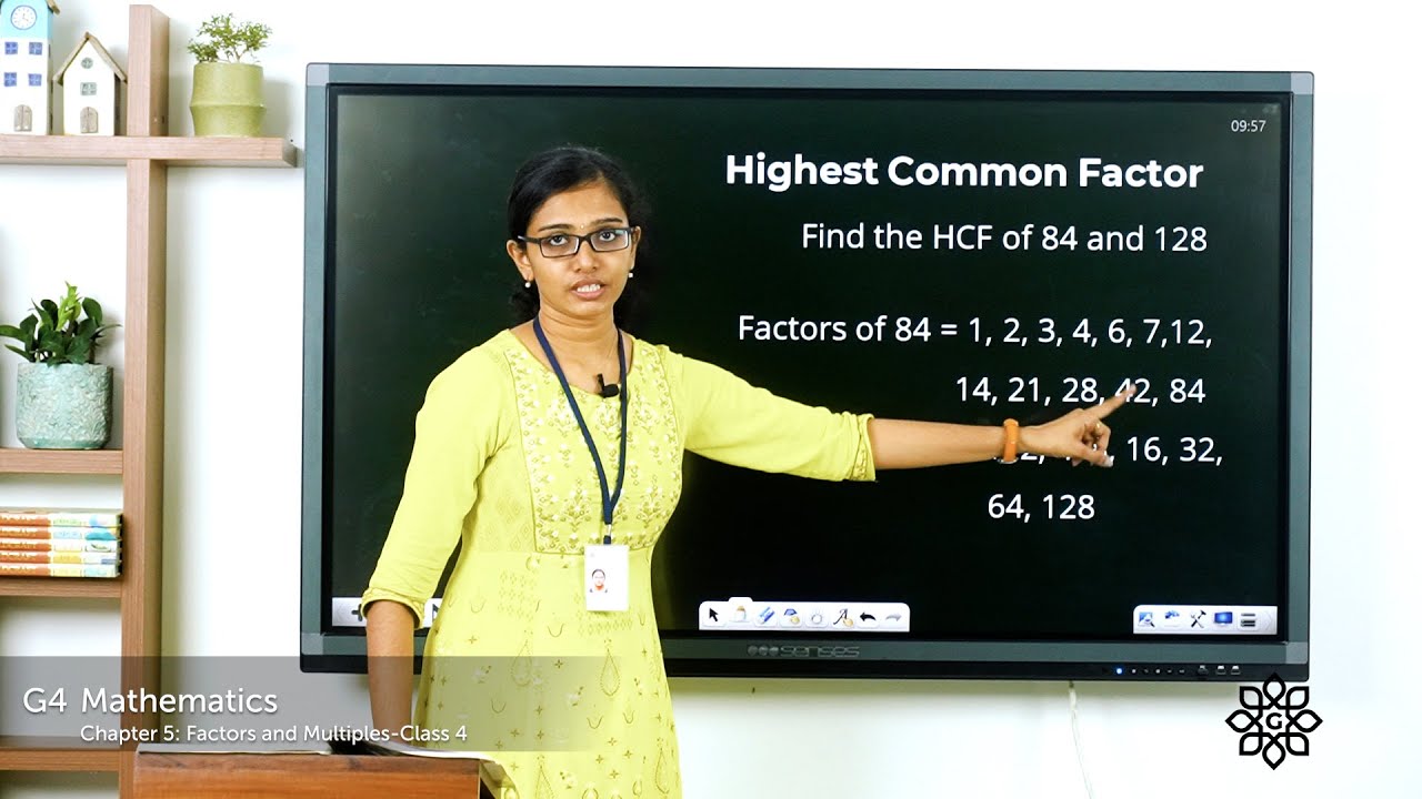 Grade 4 Mathematics Chapter 5 Class 4 Common Factors and HCF - YouTube