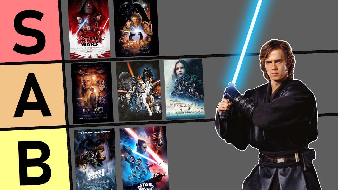I Watched and Ranked EVERY Star Wars Movie - YouTube