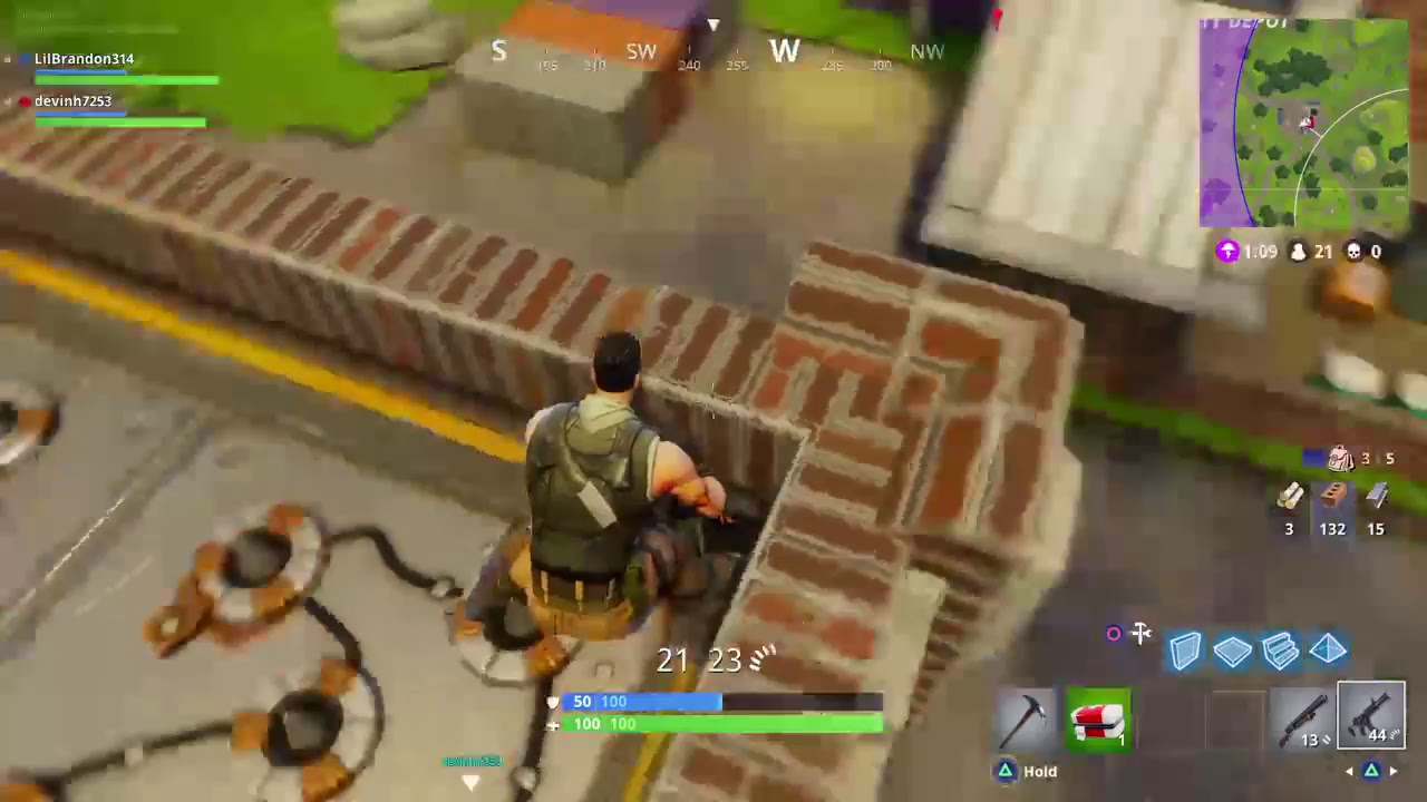 Playing fornight gameplay - YouTube