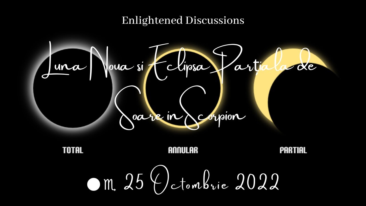 Luna Noua si Eclipsa partiala de Soare în Scorpion - A sosit momentul ...