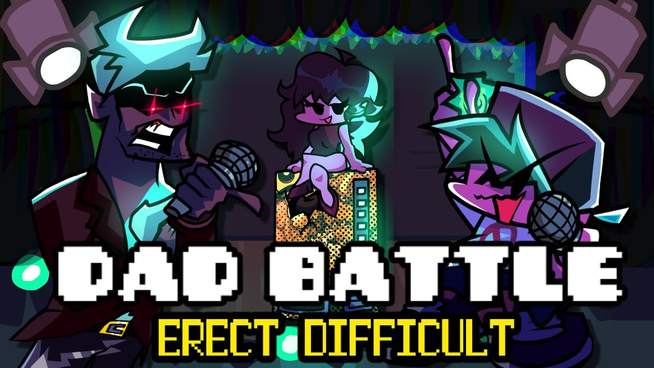 FNF Dad Battle ERECT DIFFICULT - Friday Night Funkin' NEW DIFFICULT ...
