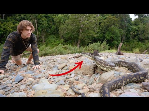 5 Days Solo SNAKE ISLAND Survival | No Food, Water, or Shelter