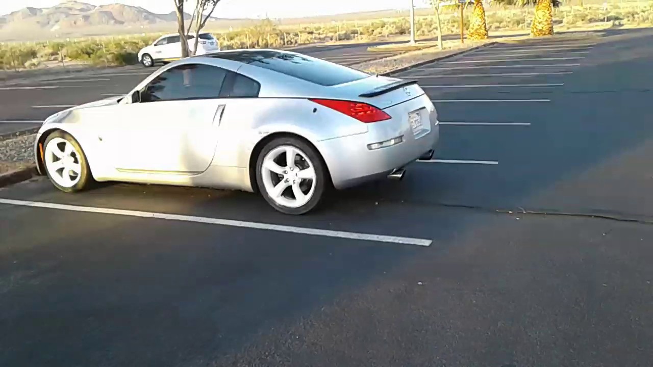 White painted rims on the 350z - YouTube