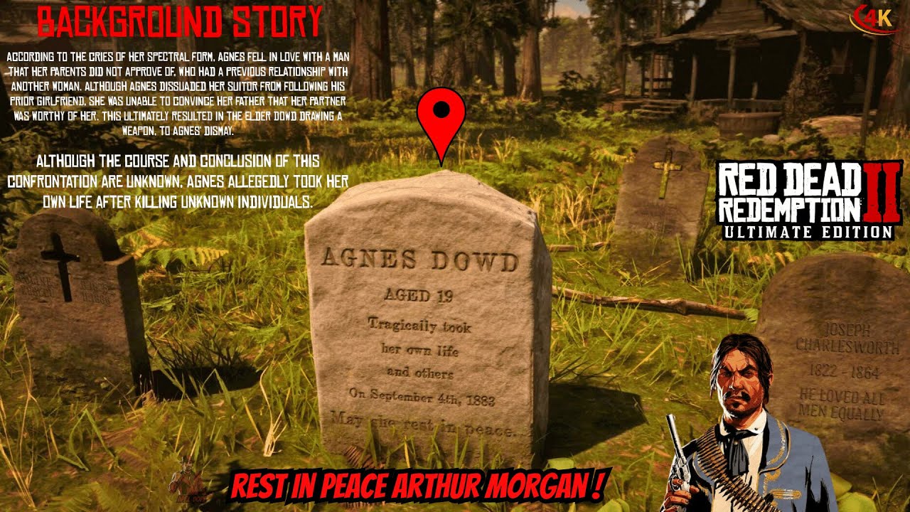 RDR2 Location tomb ghost of agnes dowd red dead redemption 2 - YouTube