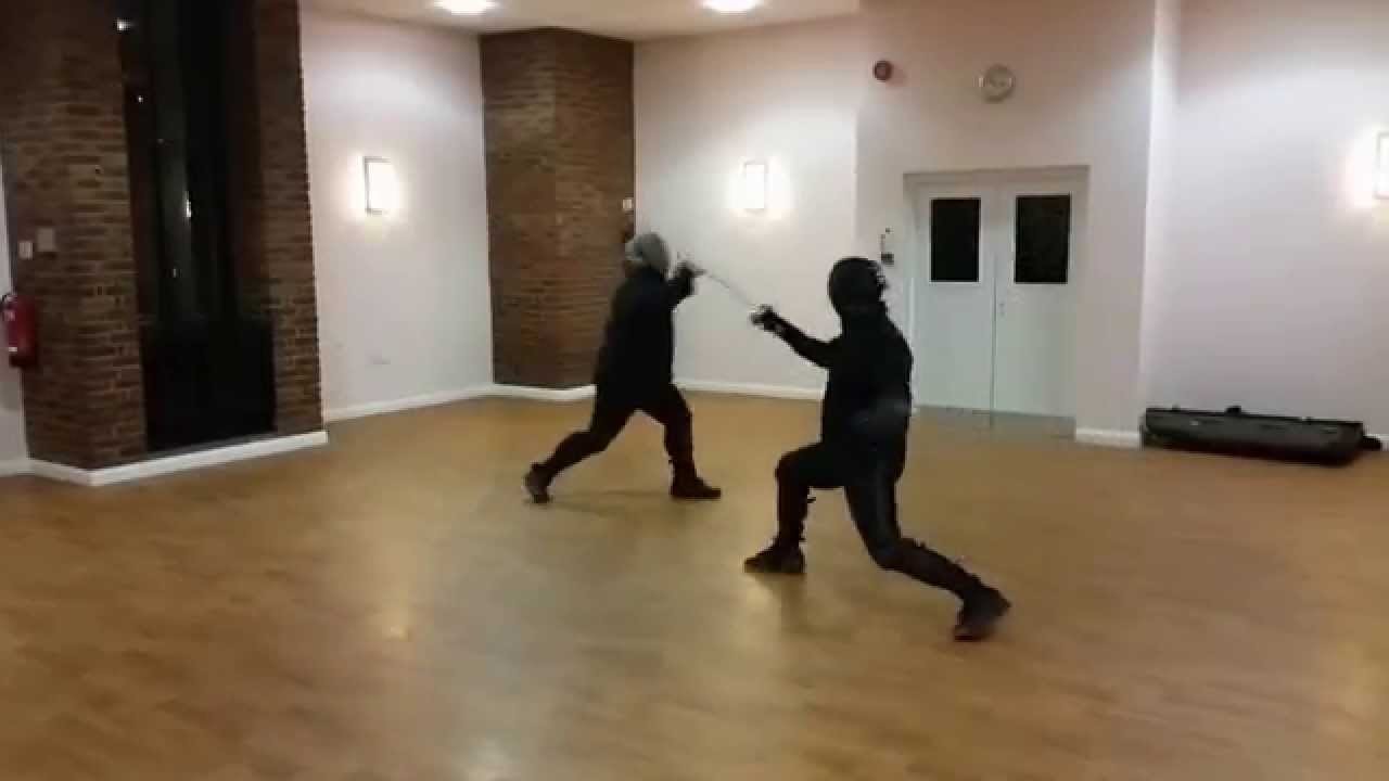 Rapier sword fighting: Rob vs Jason - YouTube