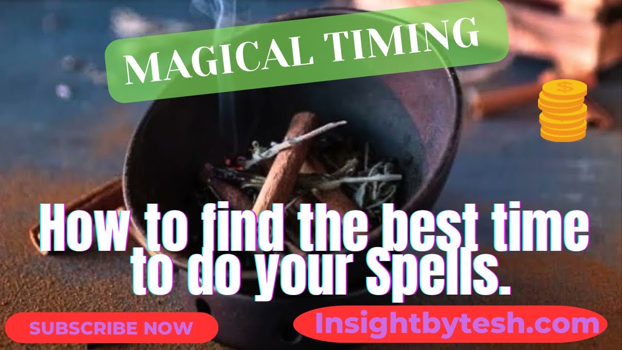 🔮 🪄 MAGICAL TIMING 🌙HOW TO KNOW THE BEST TIME TO DO YOUR SPELLS 🔮 🪄 ...