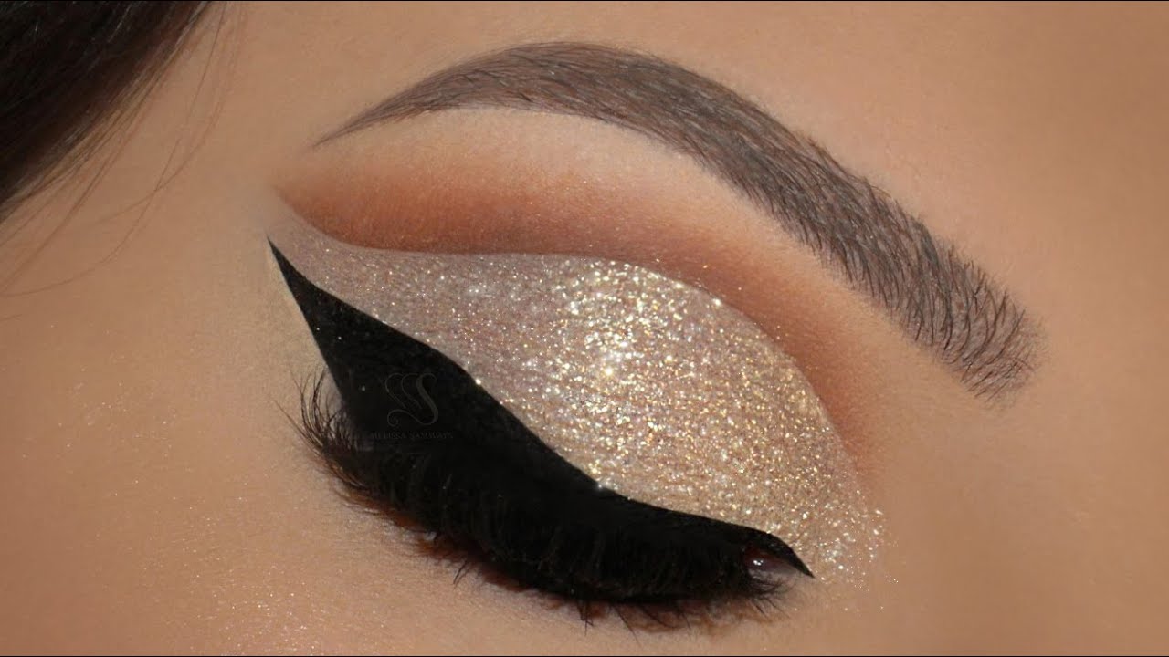 Glitter Glam Champagne Cut Crease Melissa Samways Youtube